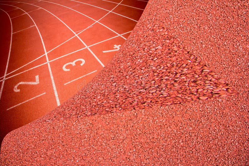 Abstract Running Track Rubber Stock Image - Image of colorful, rubber ...