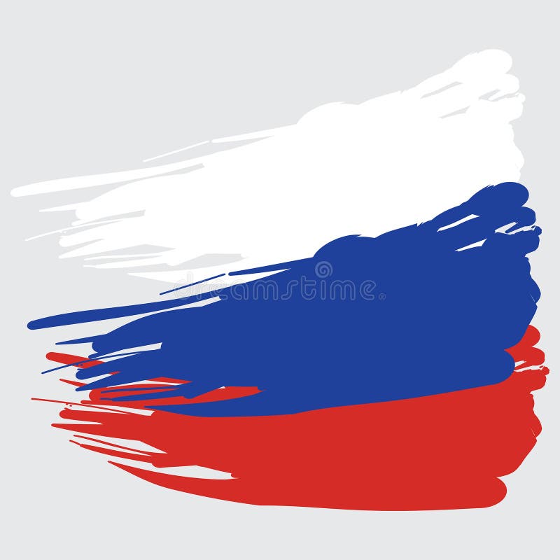 Abstract Russia Flag Banner. Vector Stock Vector - Illustration of blue ...