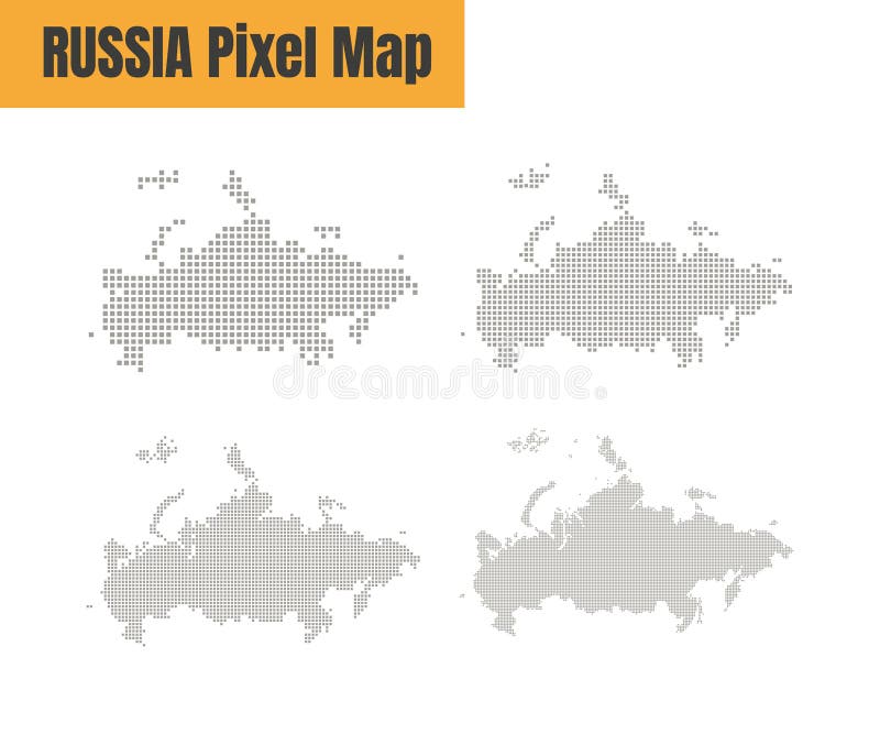 Russia Map Pixel Stock Illustrations – 483 Russia Map Pixel Stock ...