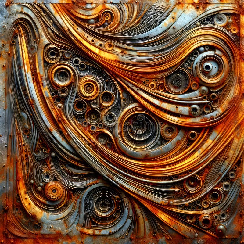 Abstract rust pattern stock illustration. Illustration of reds - 319456141