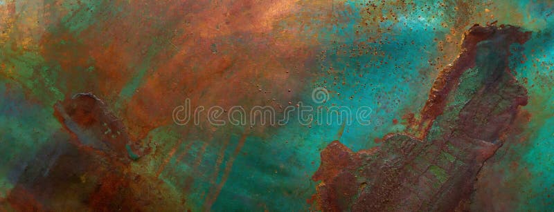 Abstract Rust and Turquoise Patina Textures with Organic Decay Patterns ...