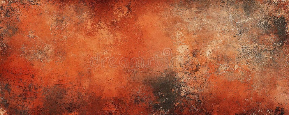 Abstract Rustic Terracotta Textured Background with Distressed and ...