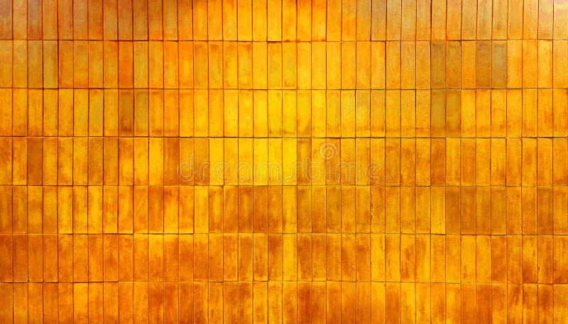 Abstract Rustic Yellow Brick Wall Texture. Weathered Brickwork ...
