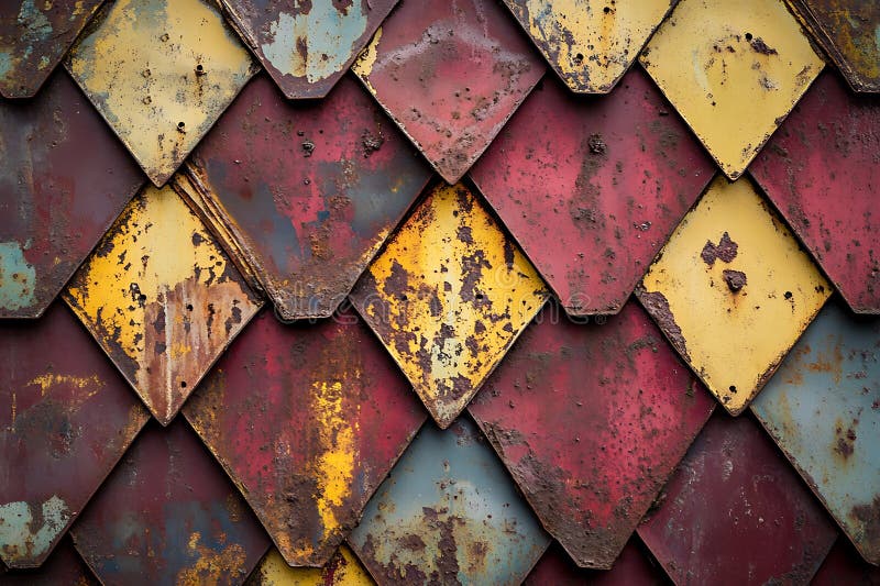 Abstract Rusty Metal Texture Weathered Diamond Pattern Background Stock ...