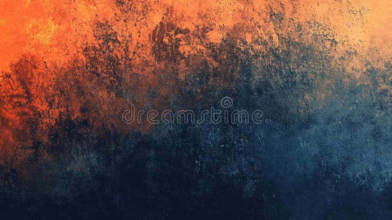 Abstract Rusty Texture with Orange To Blue Gradient, a Grunge ...