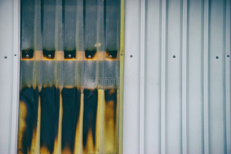 Rusty Texture of a White Garage Door Stock Photo - Image of transparent ...