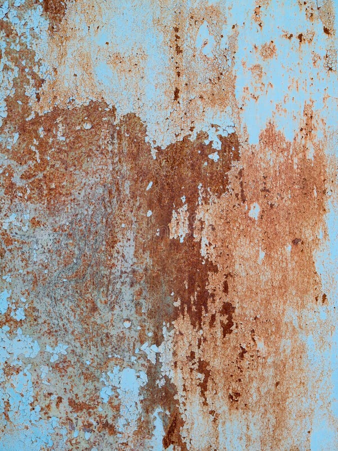 Abstract Rusty, Weathered Blue Metal Background. Stock Image - Image of ...