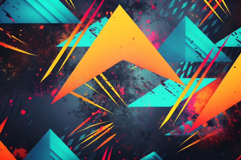 Abstract 80s Patterned Background 80s Retro Nostalgic Stock ...