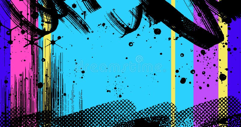 Abstract 80s Style Colorful Vivid Optimistic Background Stock Photo ...