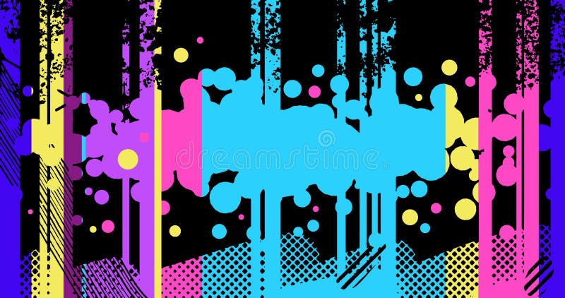 Abstract 80s Style Colorful Vivid Optimistic Background Stock ...