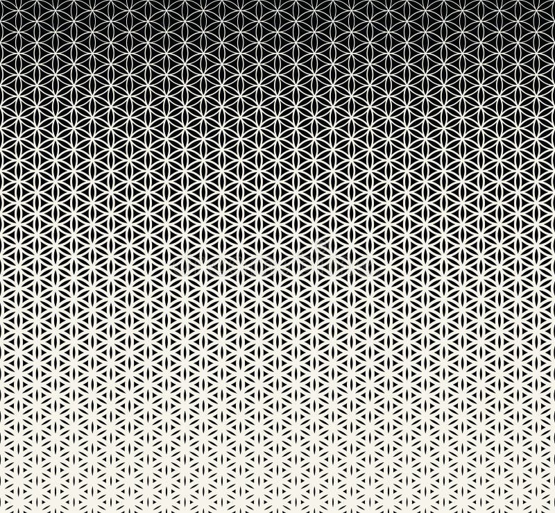 Abstract Sacred Geometry Black and White Gradient Flower of Life ...