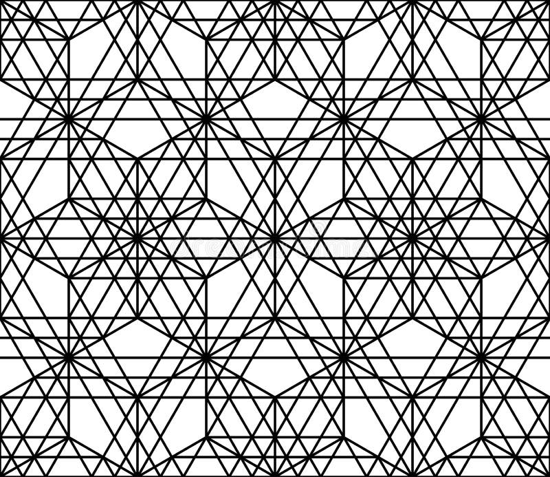 Abstract Sacred Geometry Black and White Hipster Fashion Pattern Stock ...