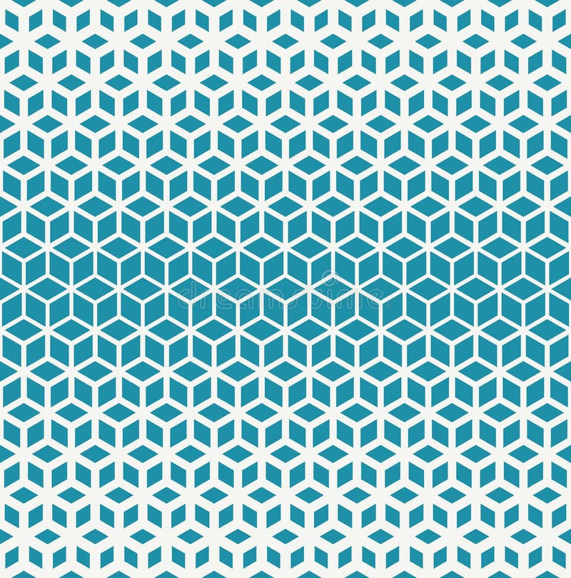 Abstract Sacred Geometry Blue Grid Halftone Cubes Pattern Background ...