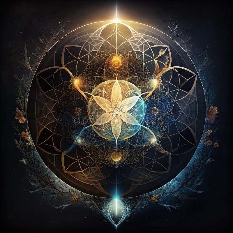 Abstract Sacred Geometry, Cosmic Energy. Generative Ai Stock ... Abstract Sacred Geometry, Cosmic Energy. Generative Ai Stock ...