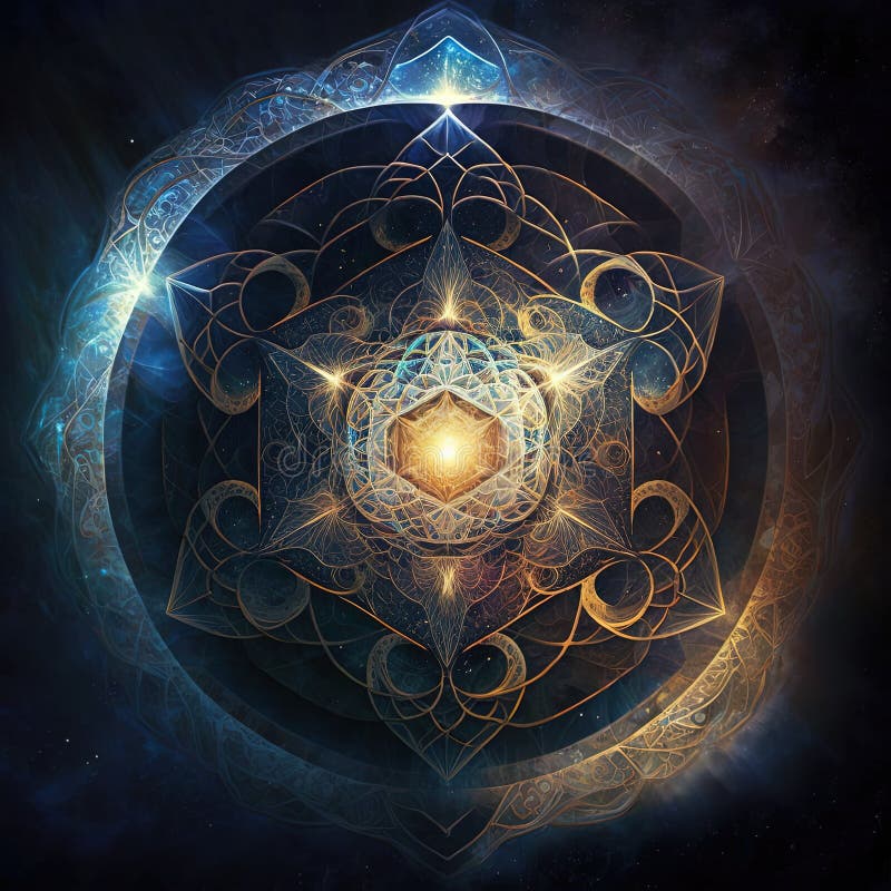 Abstract Sacred Geometry, Cosmic Energy. Generative Ai Stock ... Abstract Sacred Geometry, Cosmic Energy. Generative Ai Stock ...