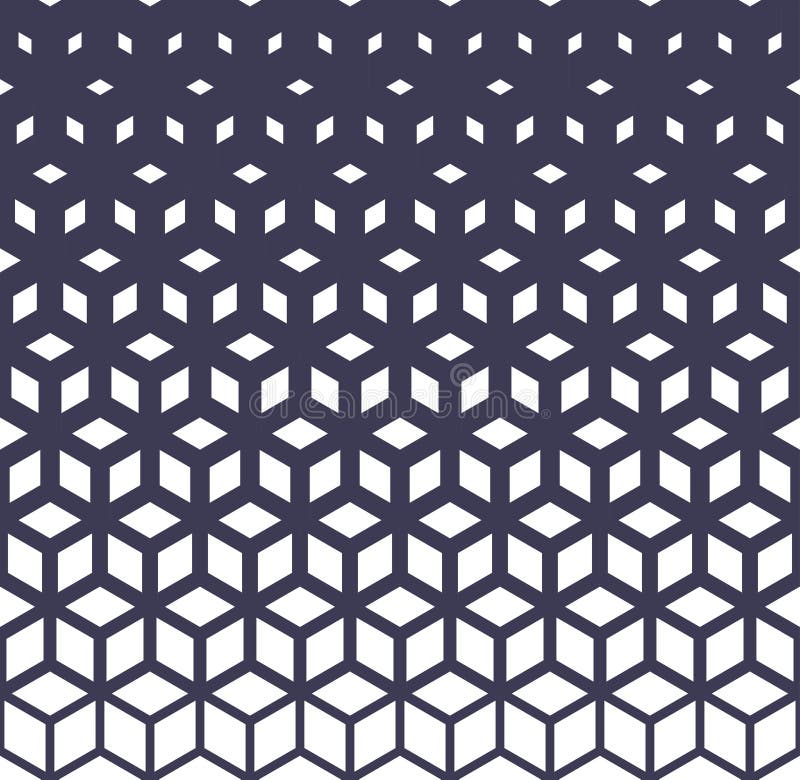 Abstract Sacred Geometry Purple Grid Halftone Cubes Pattern Stock ...