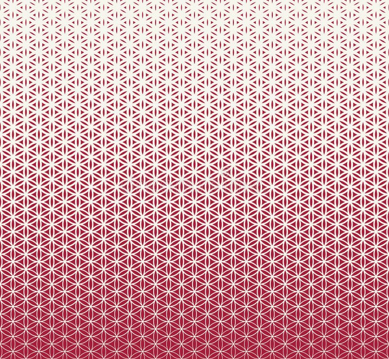 Abstract Sacred Geometry Red Gradient Flower of Life Halftone Pattern ...