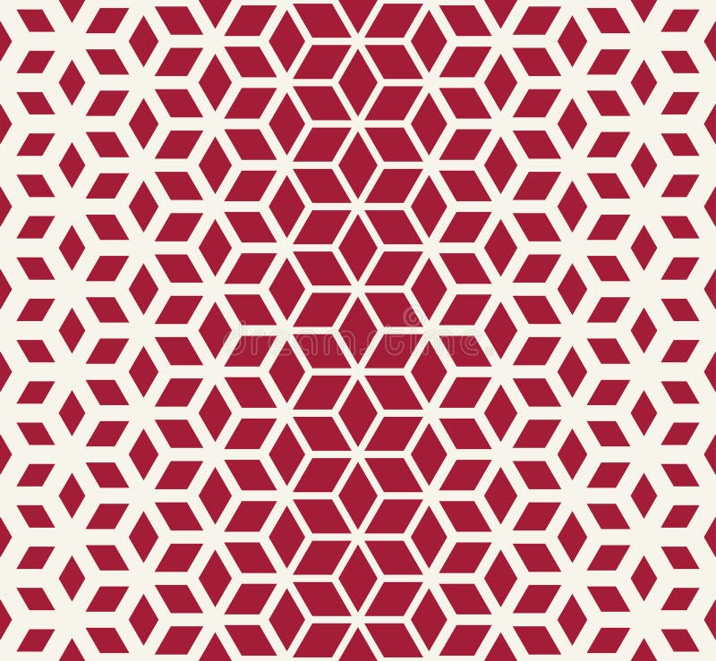 Abstract Sacred Geometry Red Grid Halftone Cubes Pattern Stock Vector ...