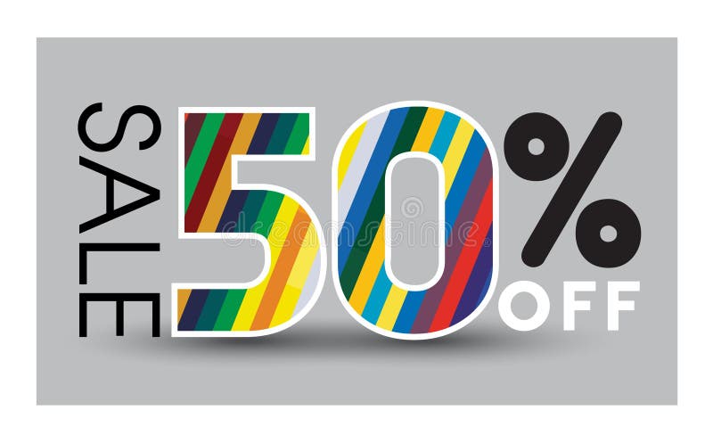 Abstract Sale Baner. Sale 50 Off. Vector Illustration Design on Stock ...