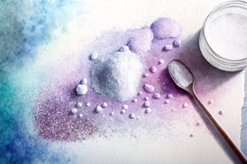 Abstract Salt Painting Top View. Stock Illustration - Illustration of ...