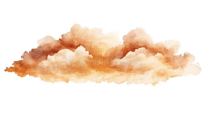 Abstract Sand Cloud with Fine Particles Forming , Warm Earth Tones ...