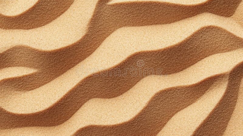 Abstract Sand Dune Patterns in Brown and Beige Stock Illustration ...