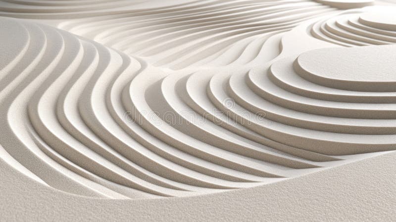 Abstract Sand Dunes Pattern - Textured Desert Landscape Design Stock ...