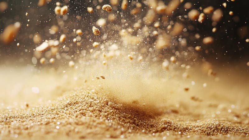 Abstract Sand Splash Motion Particles Background Animation Loop Stock ...