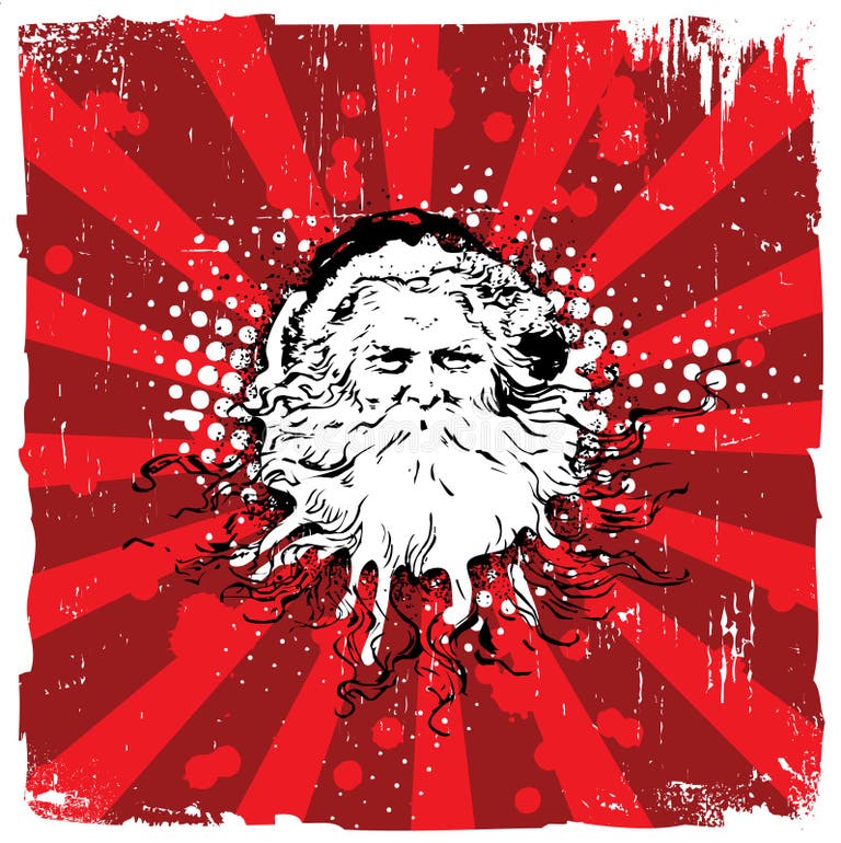 Abstract Santa Christmas Background Stock Vector - Illustration of snow ...