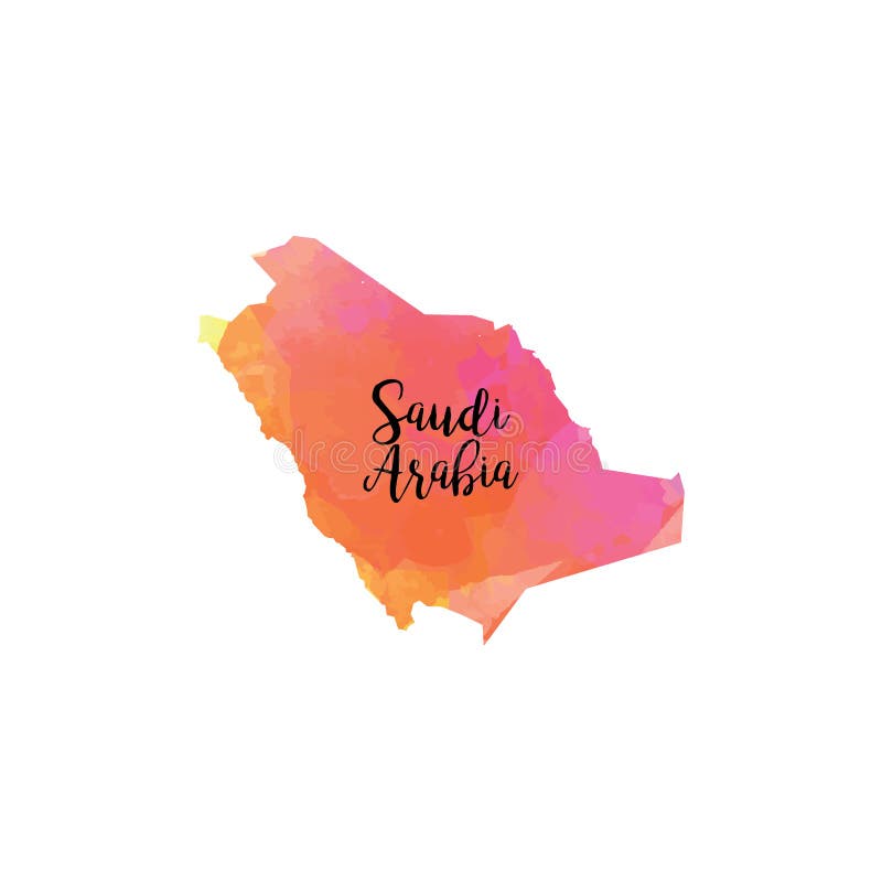 Abstract Saudi arabia map stock vector. Illustration of isolated - 89433412