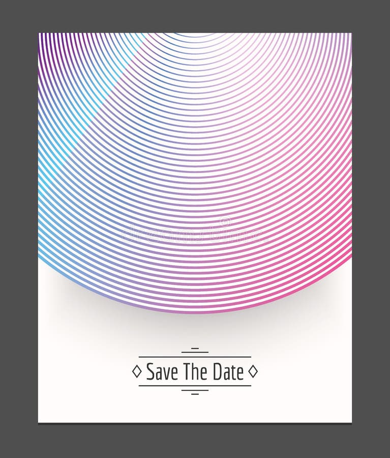 Abstract Save the Date Card Stock Vector - Illustration of design ...