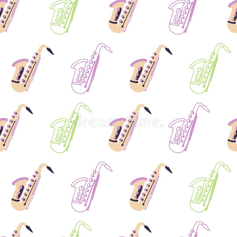 Abstract Saxophone Background Stock Vector - Illustration of banner ...