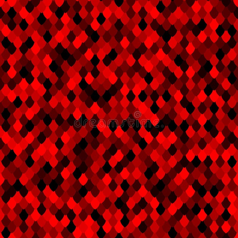Abstract Scale Pattern. Color Squama Texture. Bright Ruby Seamless ...
