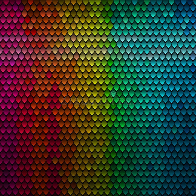 Abstract Scale Pattern. Roof Tiles Background Stock Vector ...