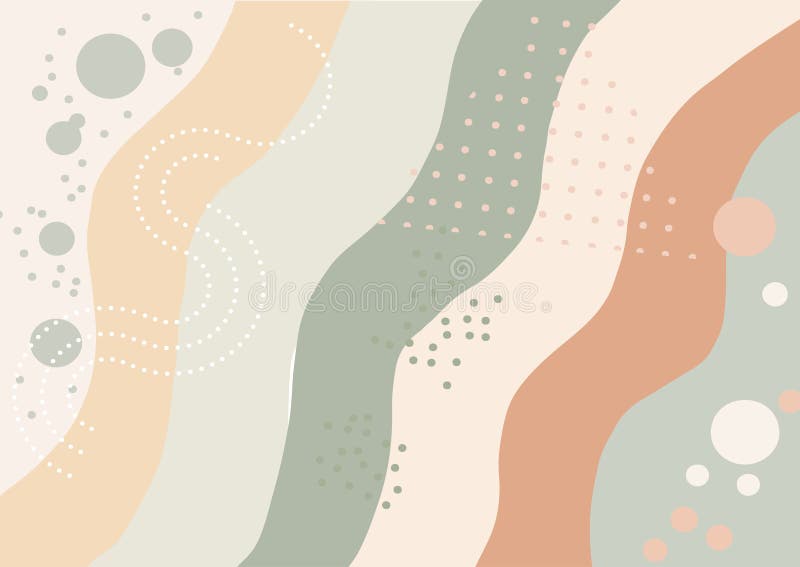 Abstract Scandi Style Wall Art Design Background Stock Vector ...