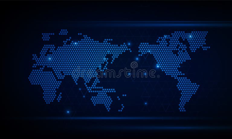 Abstract a Scanning Stream of Binary Code Numbers on the Monitor are the Computer Matrix of ...