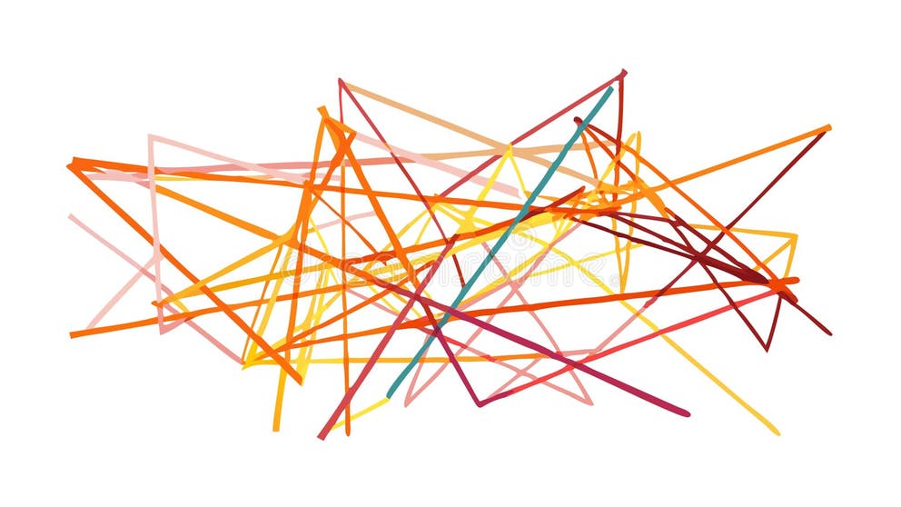 Abstract Scattered Lines Pattern Vector Graphic Element, Vector Design ...