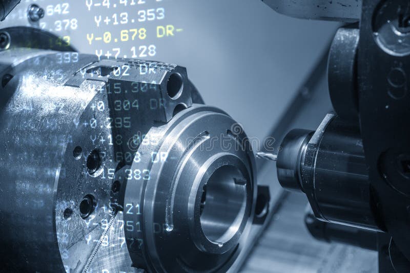 The Abstract Scene of CNC Lathe Machine and G-code Data. Stock Image ... The Abstract Scene of CNC Lathe Machine and G-code Data. Stock Image ...