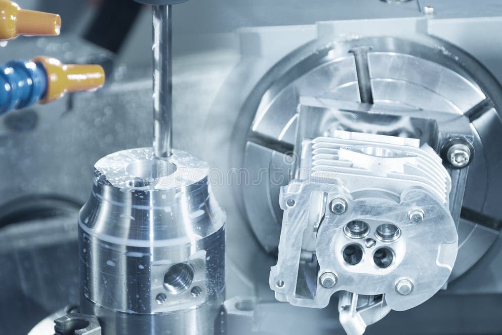 The Abstract Scene of Machining Process Stock Image - Image of ...