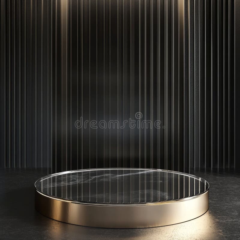 Abstract Scene Podium Mockup. Award Ceremony Concept Stock Illustration ...