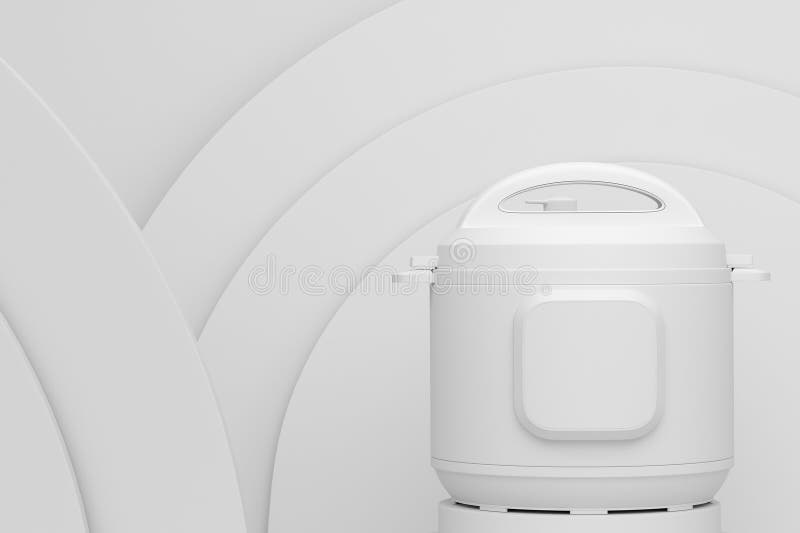 Abstract Scene or Podium with Multi Cooker on Monochrome Background ...