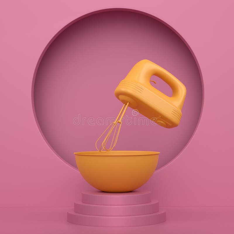 Abstract Scene or Podium with Mixer on Monochrome Background. Stock ... Abstract Scene or Podium with Mixer on Monochrome Background. Stock ...