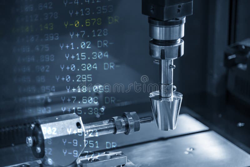 Sinker EDM Manufacturing Process Shapes Metal Stock Image - Image of ...