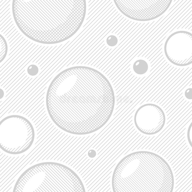 Gray Bubbles - Vector Abstract Seamless Texture Stock Vector ...