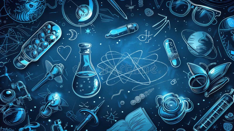 Abstract School Seamless Pattern Background. Back To School Concept ...