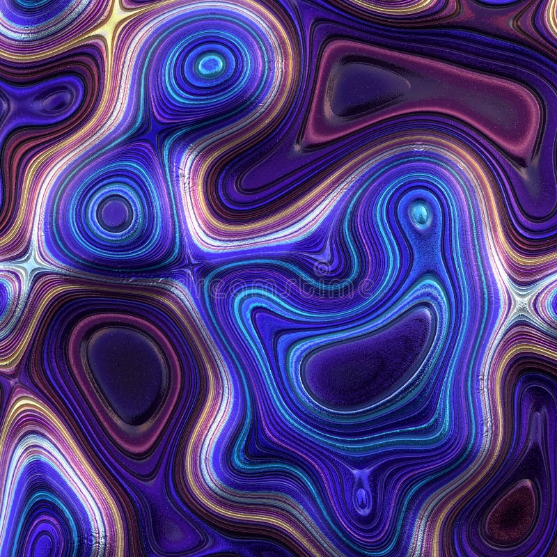 Abstract Sci Fi Alien Metal. 3d Stock Illustration - Illustration of ...