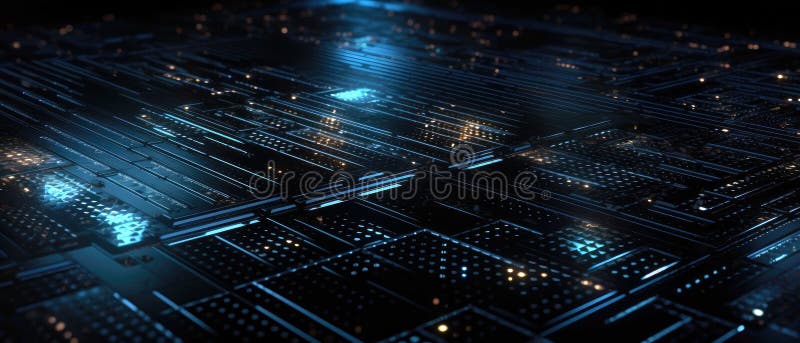 Abstract Sci-fi Digital Theme Background. 21:9 Aspect Ratio Stock ...