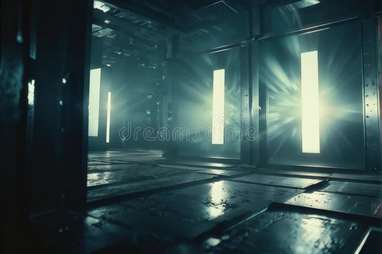 Abstract Sci - Fi Futuristic Background and Elegant Design with Glowing ...