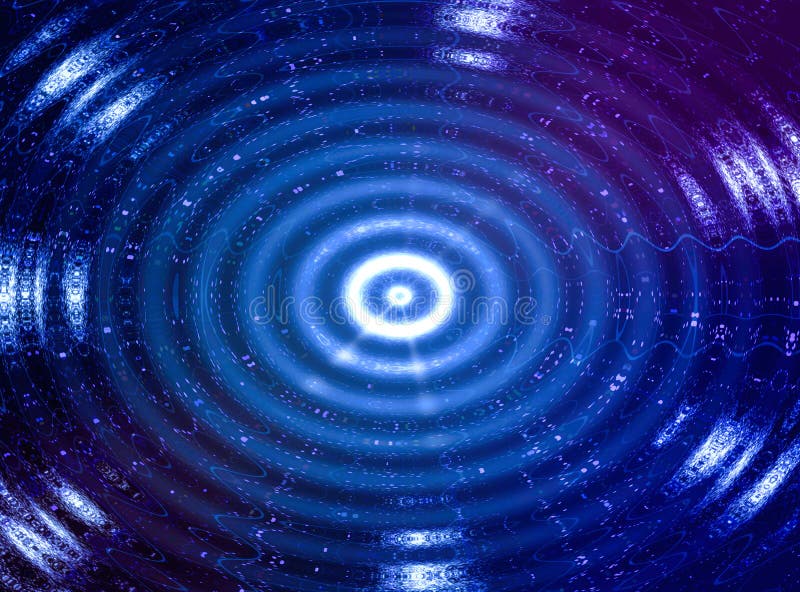 Abstract Sci Fi Futuristic Graphic Background with Wave Effect and Blue ...