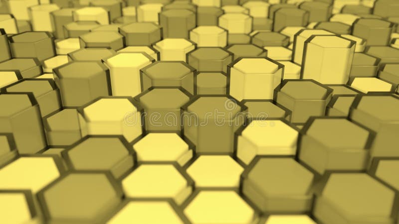 Abstract Sci-Fi Honeycomb Grid. Stock Footage - Video of internet ...